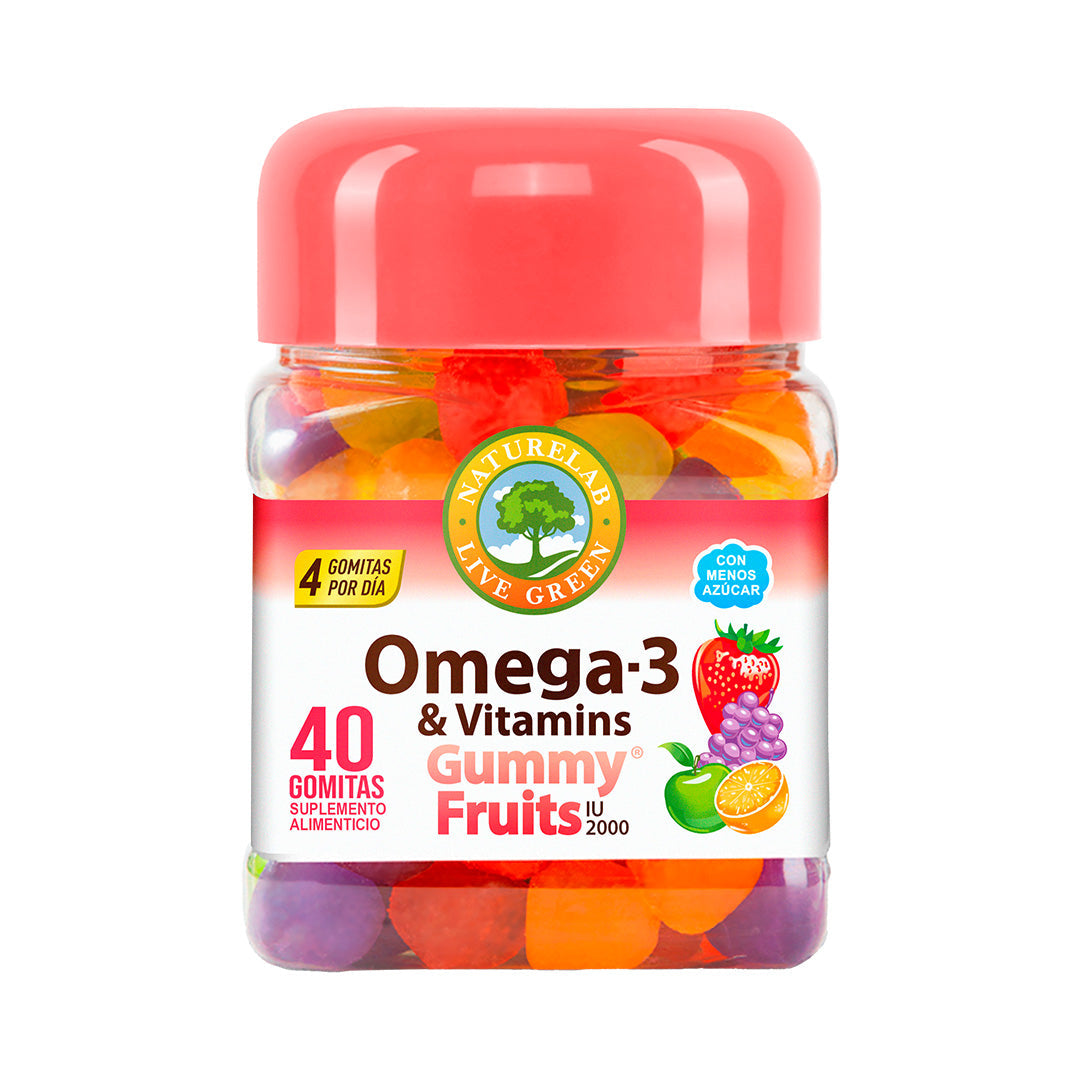 Omega-3 & Vitamins Naturelab® 40 Gummy Fruits – Vitamin Store