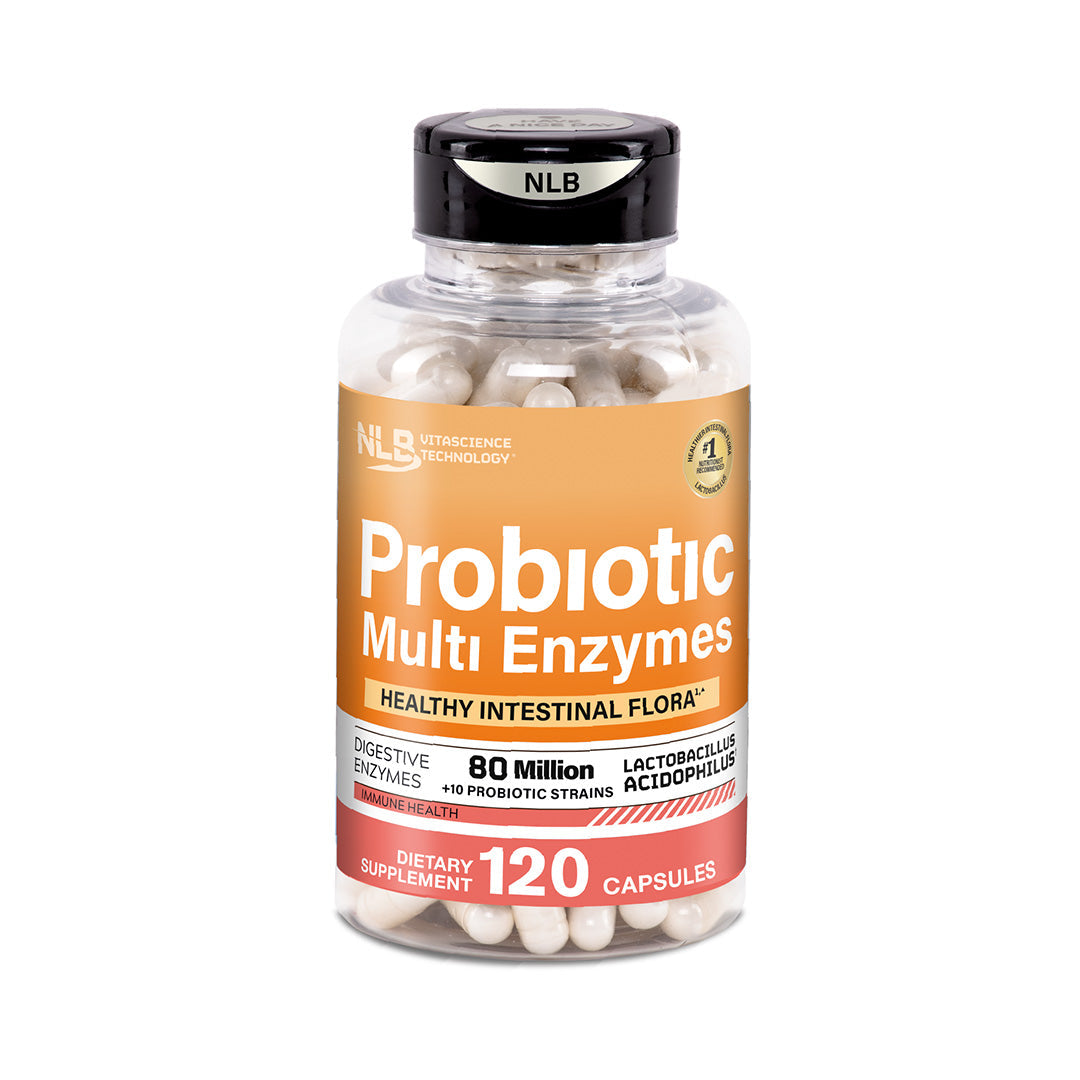 NLB Probiotic Multi Enzymes 120 Cápsulas – Vitamin Store